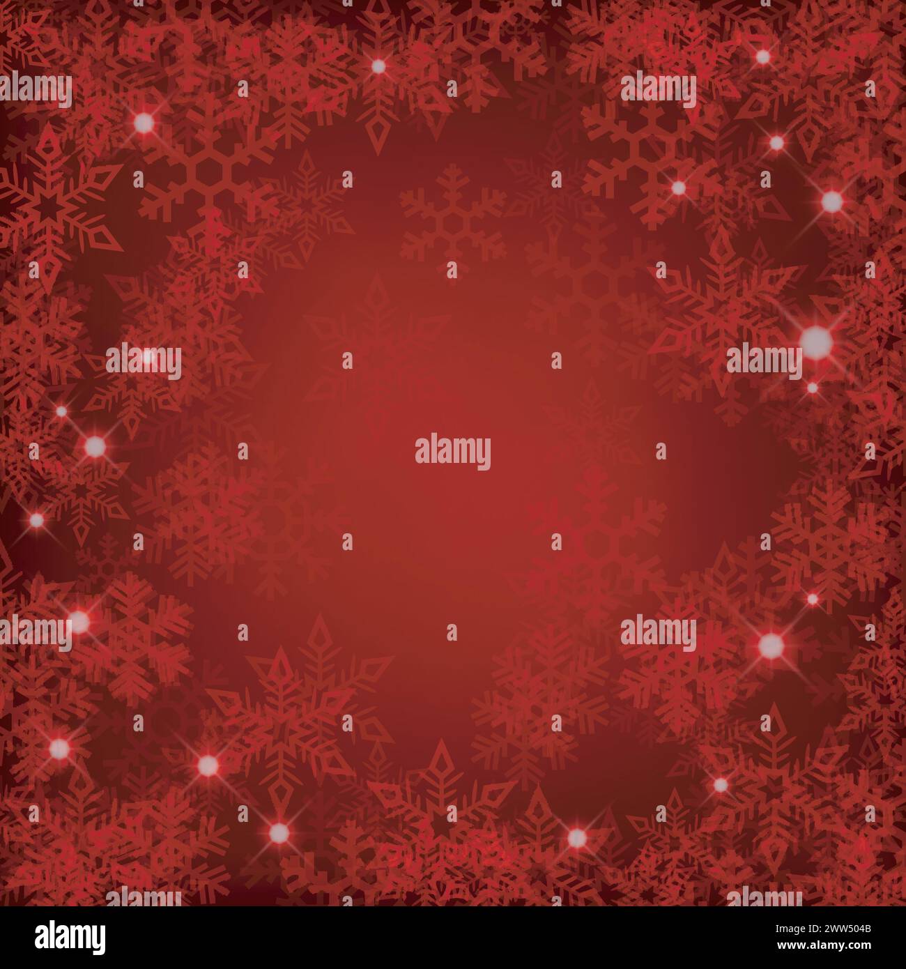 Winter red background with snowflake, Vector Illustration Stock Vector ...
