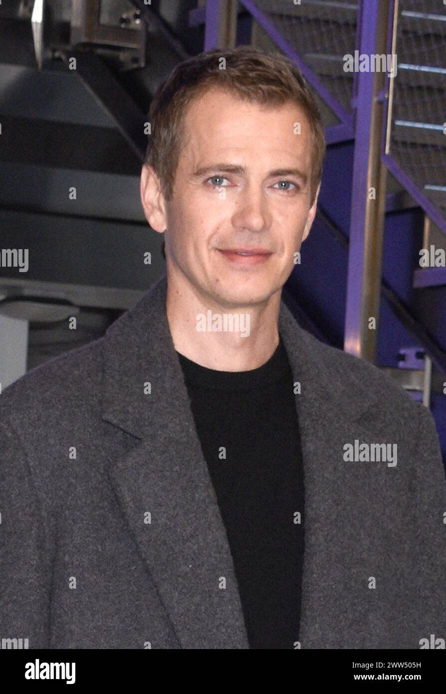 New York, NY, USA. 21st Mar, 2024. Hayden Christensen lights the Empire ...