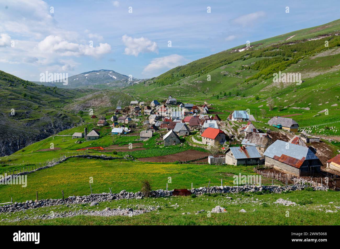 Mountain village Lukomir in Bosnia and Herzegovina. Unique and ...