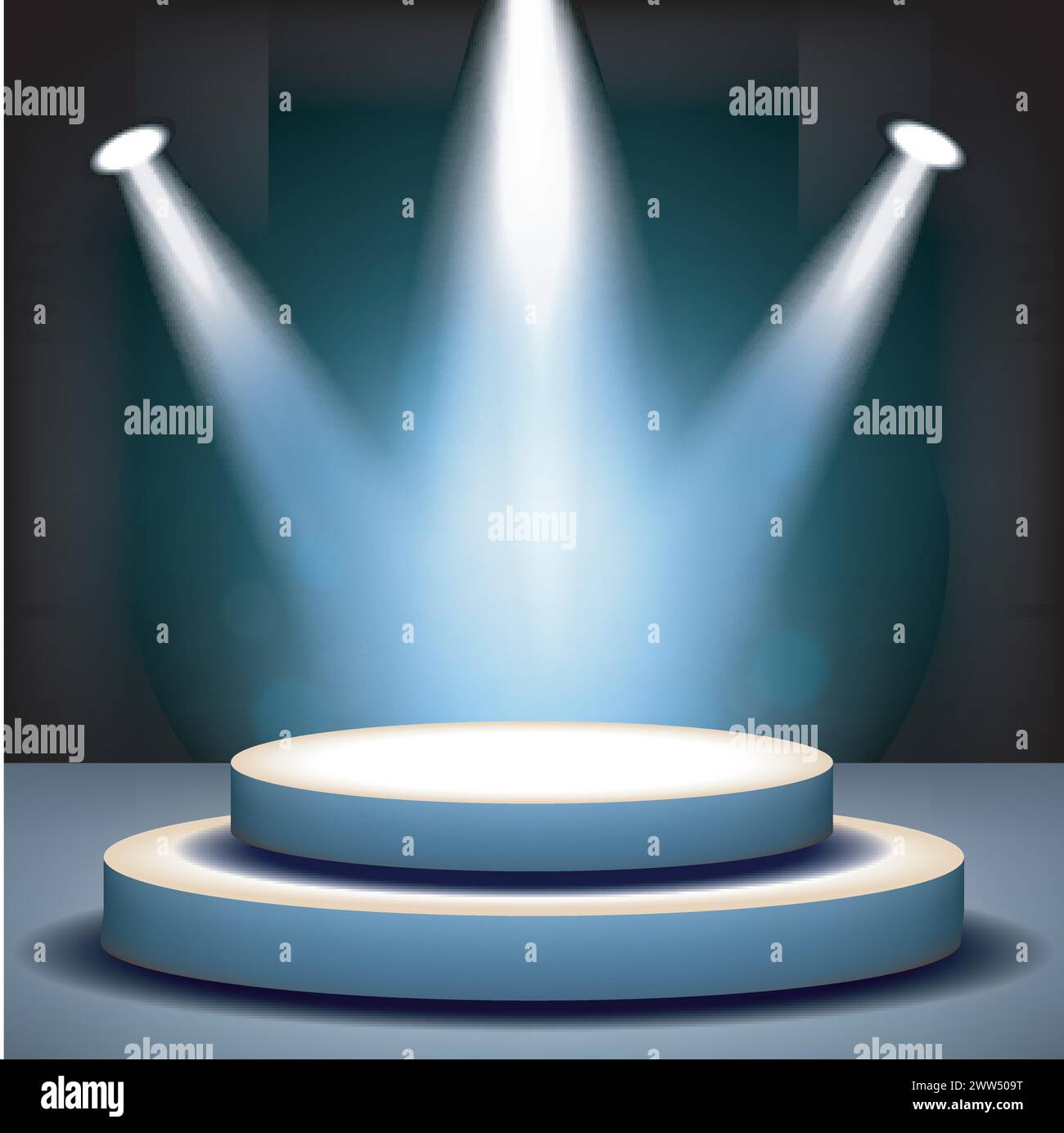 Spotlight shining on empty Stock Vector Images - Alamy