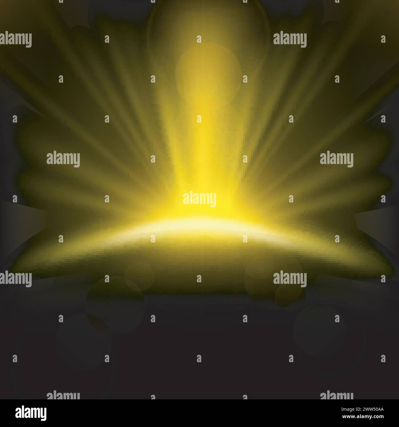 Gold Rays Rising Background, Vector Illustration Stock Vector Image ...