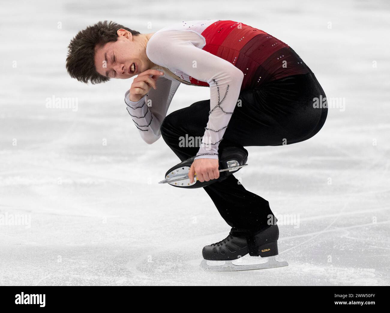 Montreal, Canada. 21st Mar, 2024. Adam Hagara of Slovakia performs his ...