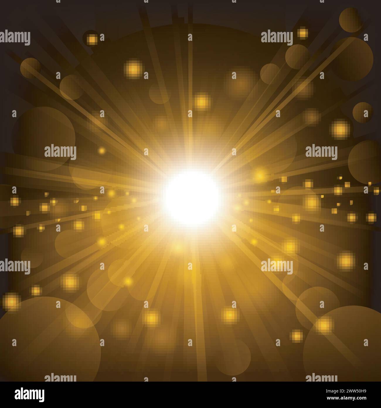 Gold lens flare Stock Vector Images - Alamy