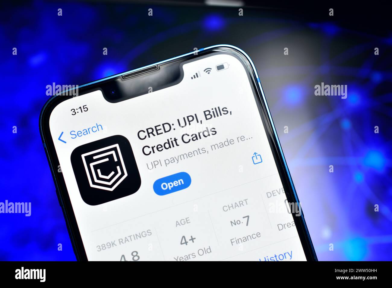 New Delhi, India 20 March 2024:- Cred app on smartphone used to pay ...