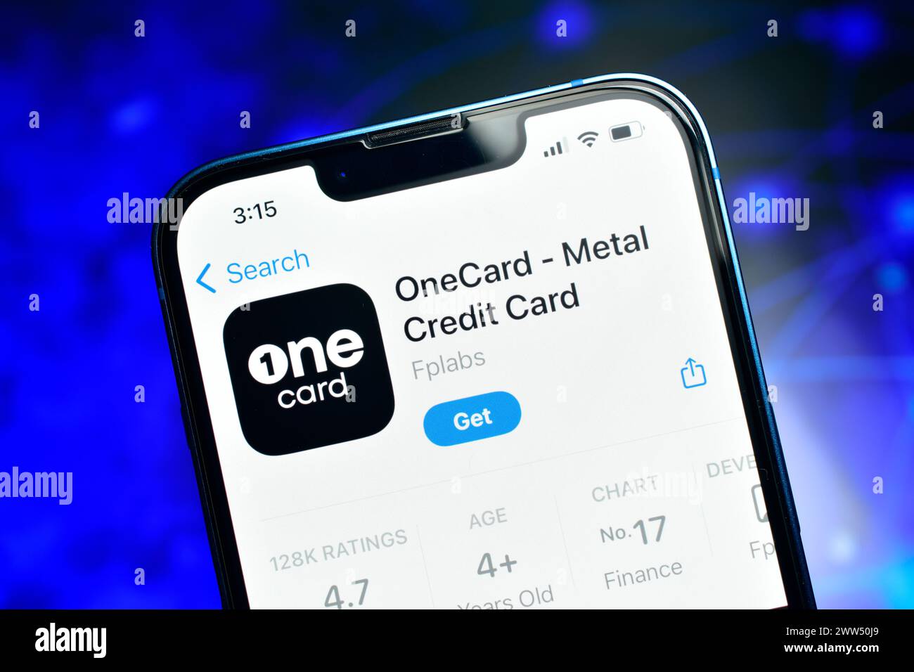 New Delhi, India 20 March 2024:- Onecard app on smartphone used to ...