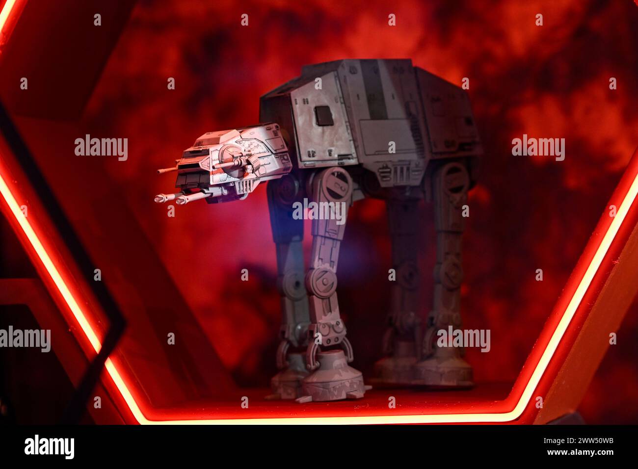 A lobby window installation during the Star Wars themed Empire State ...