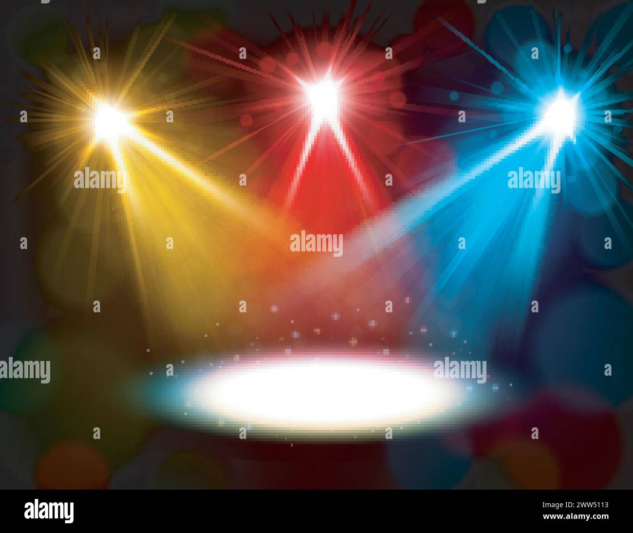 Colorful Spotlight Background, Vector Illustration Stock Vector Image ...