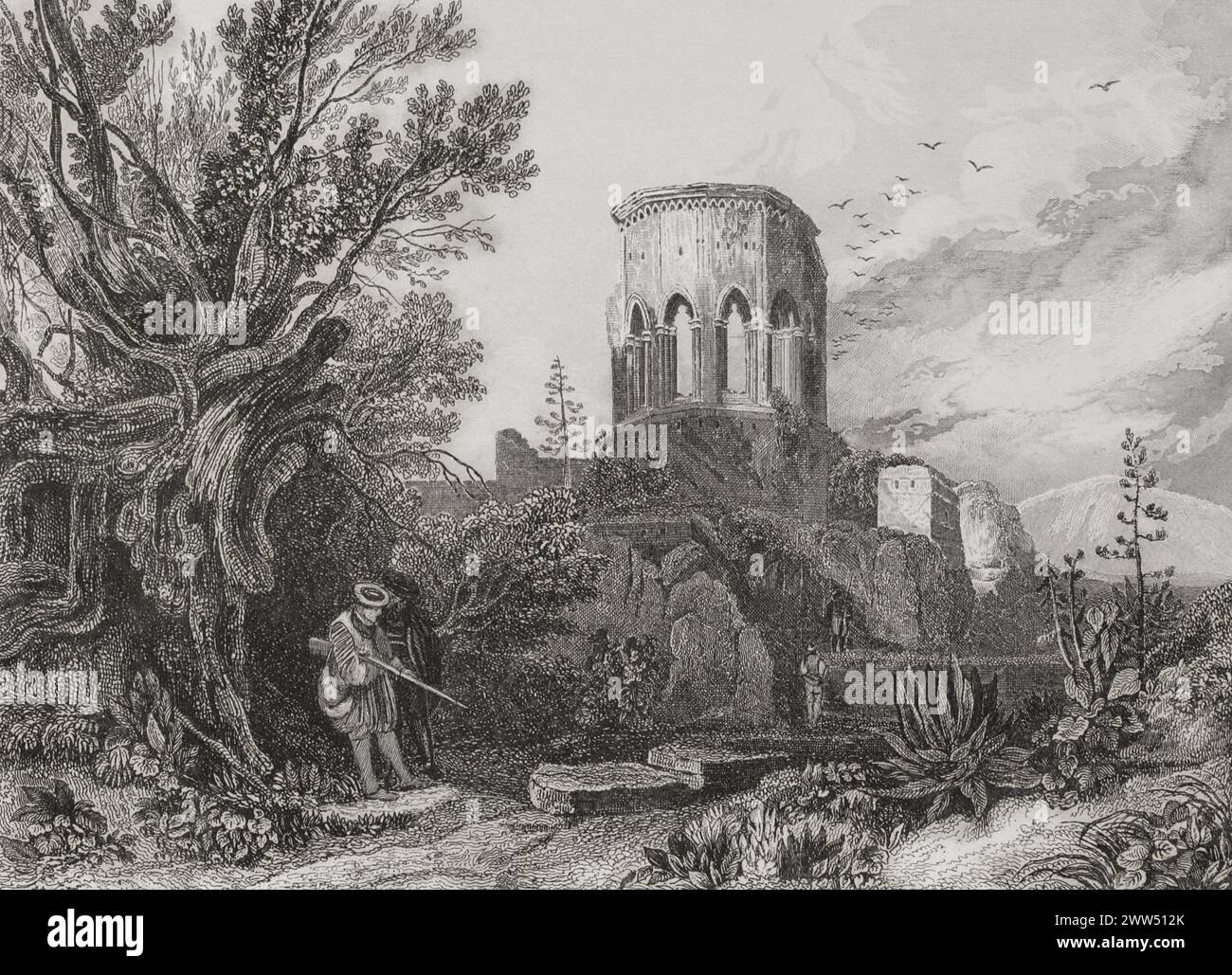 Samaria. Ruins of the city in the mountainous region of ancient Canaan ...