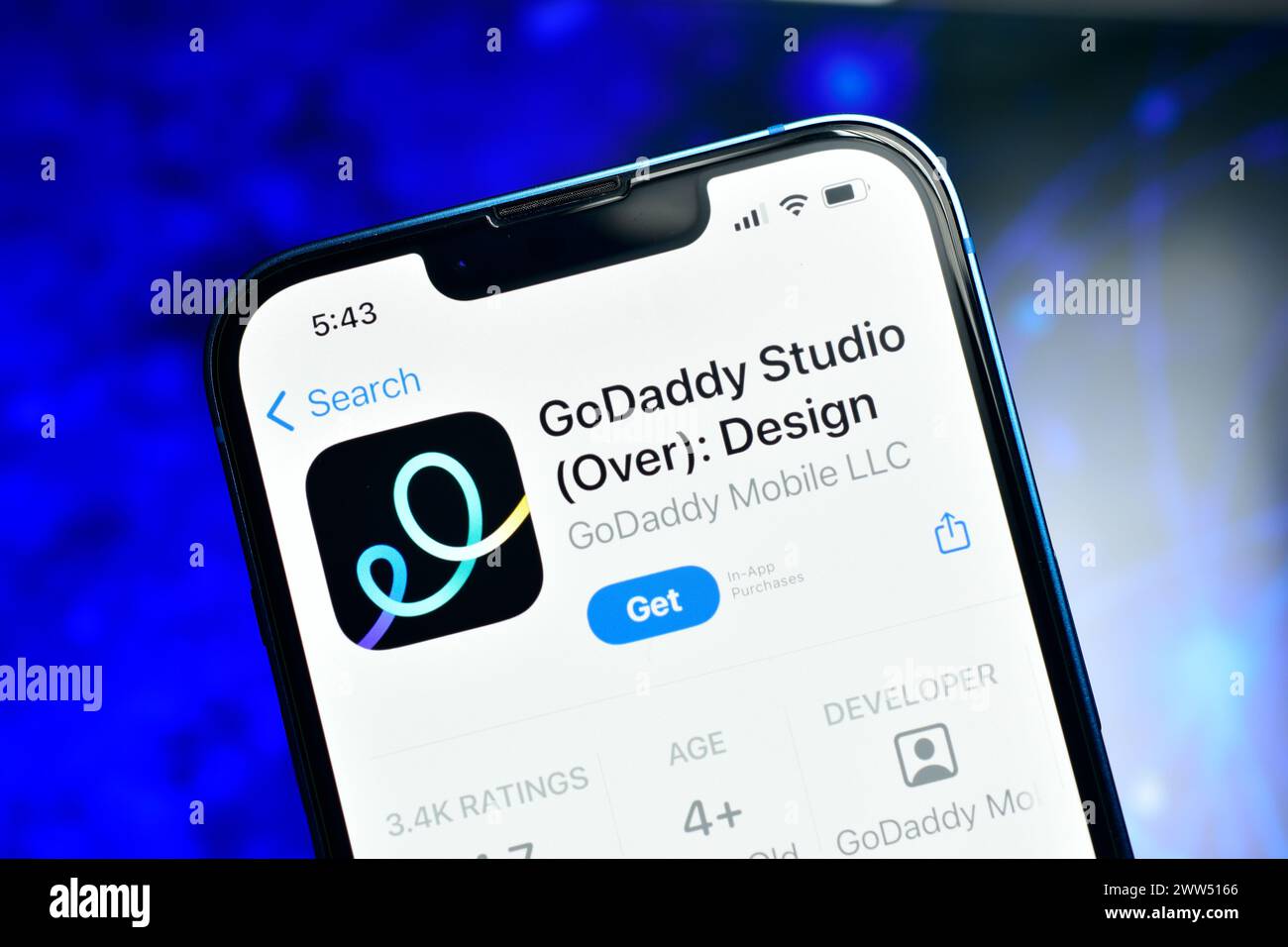 New Delhi, India 20 March 2024:- Godaddy app on smartphone used to buy ...