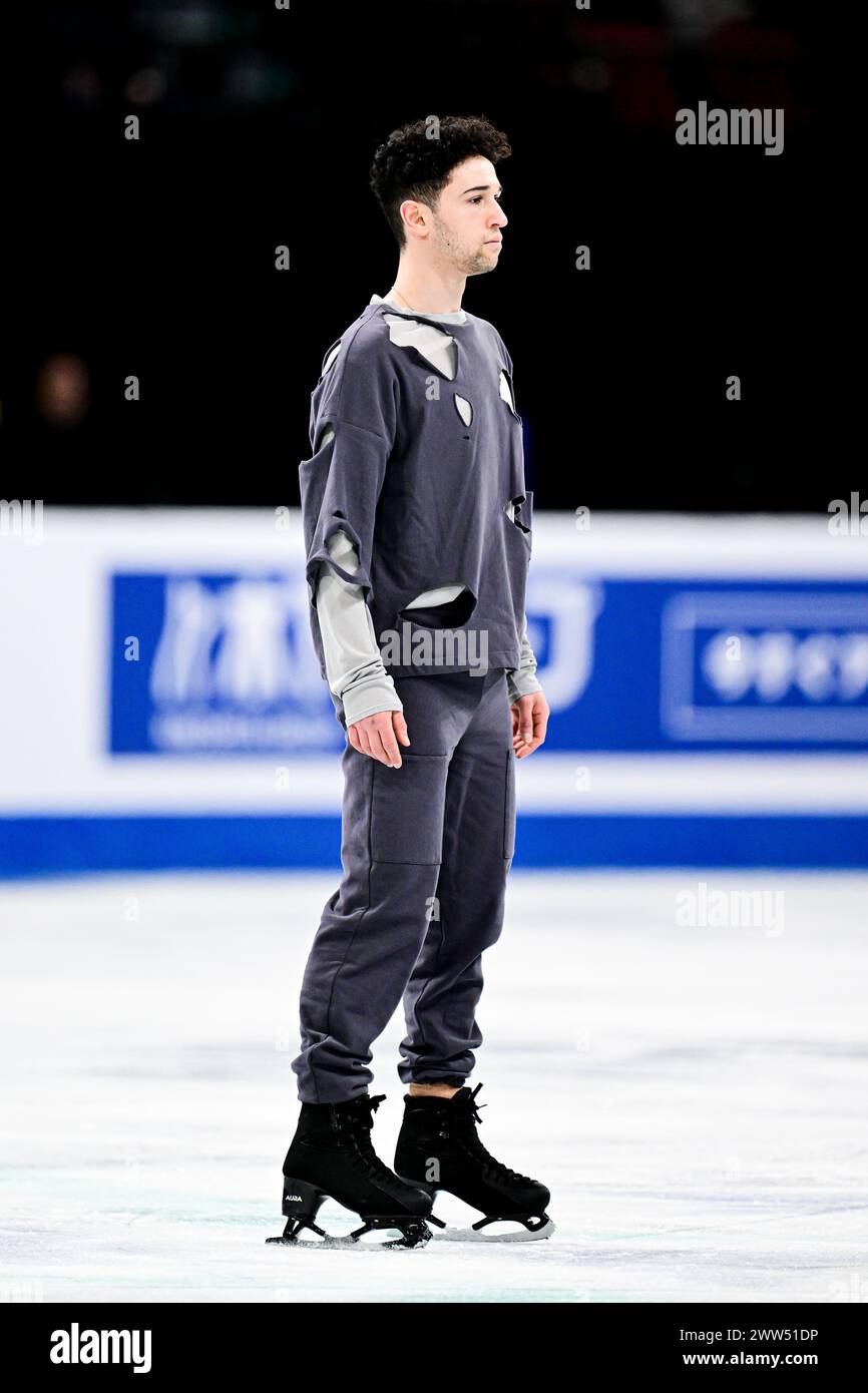 Montreal, Canada. March 21, 2024, Luc ECONOMIDES (FRA), during Men ...