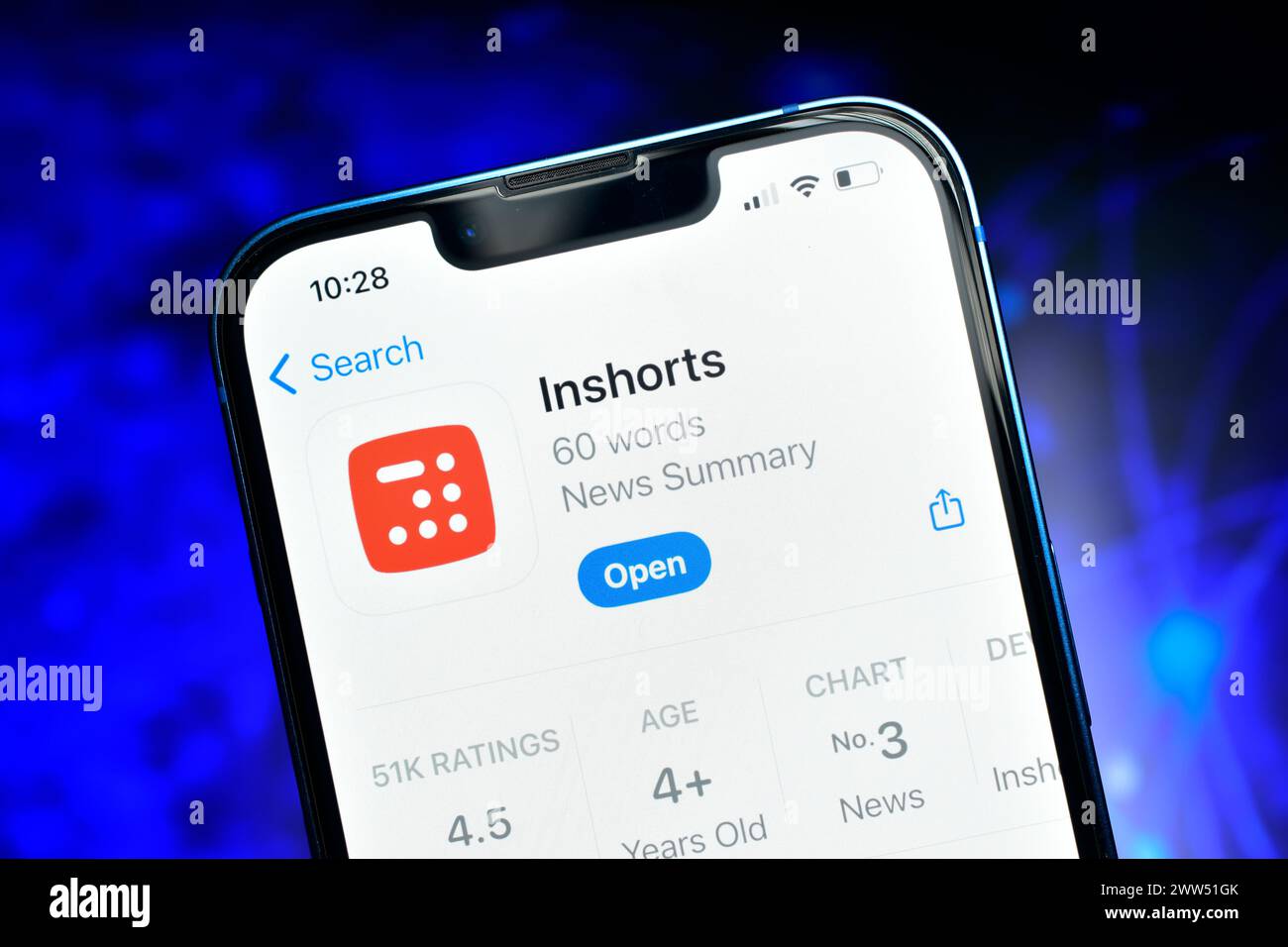 New Delhi, India 20 March 2024:- Inshort app on smartphone used to read ...