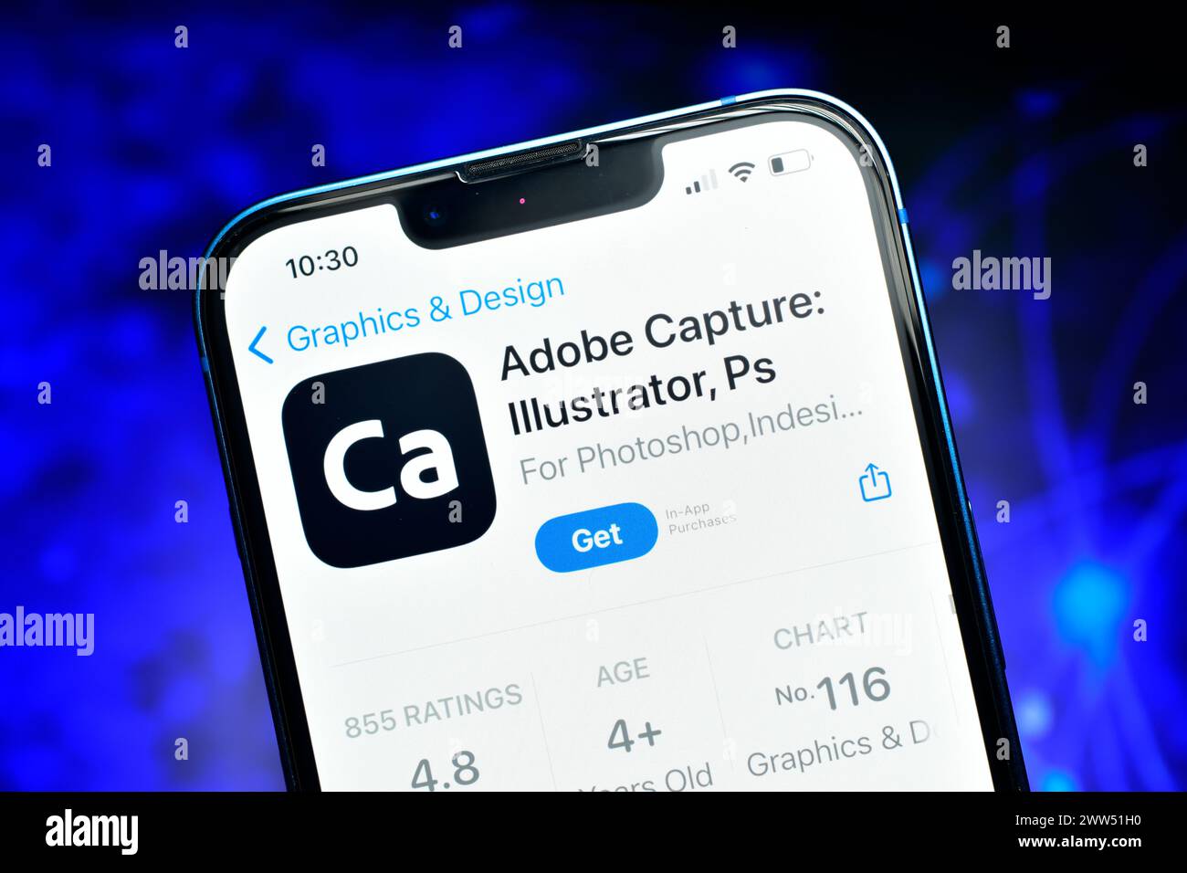 New Delhi, India 20 March 2024:- Adobe capture app on smartphone used ...