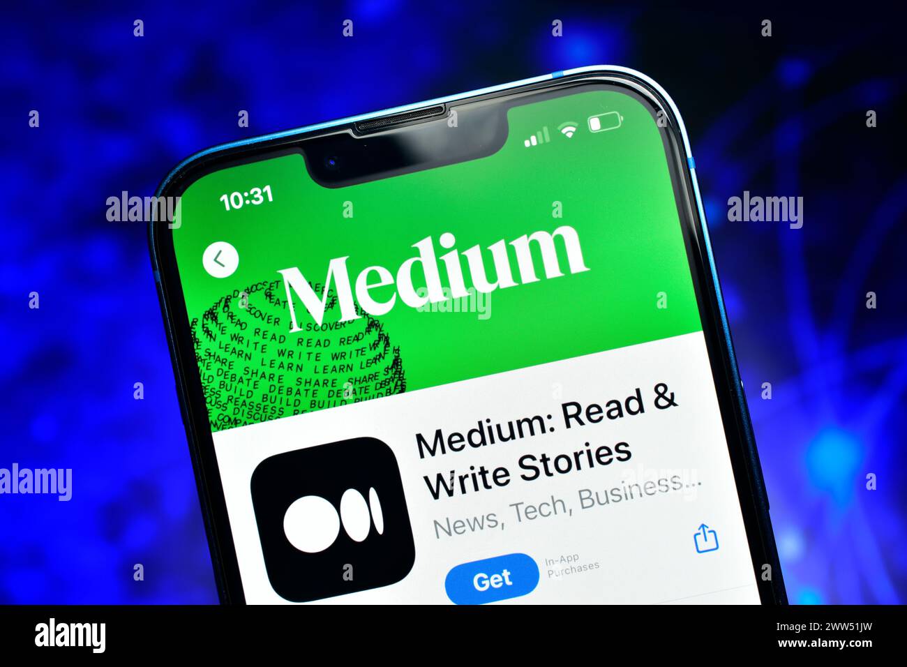 New Delhi, India 20 March 2024:-Medium news magazine application on ...
