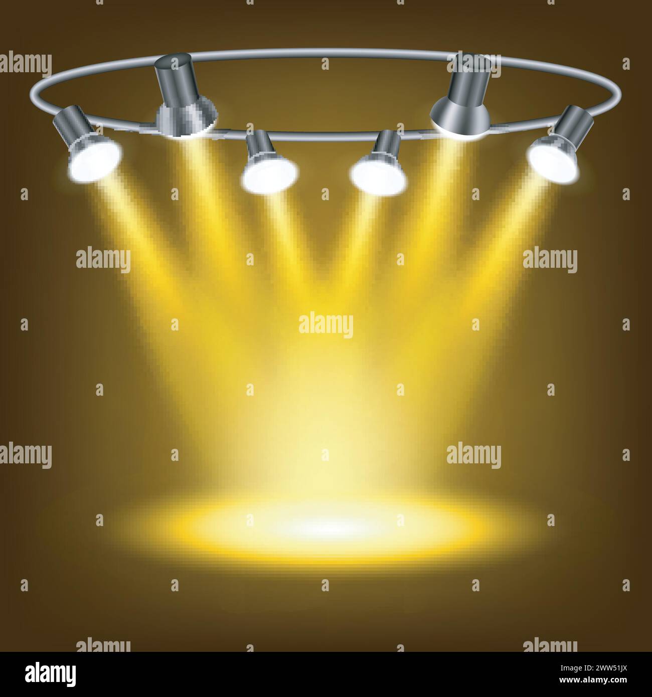 Gold background studio wall Stock Vector Images - Alamy