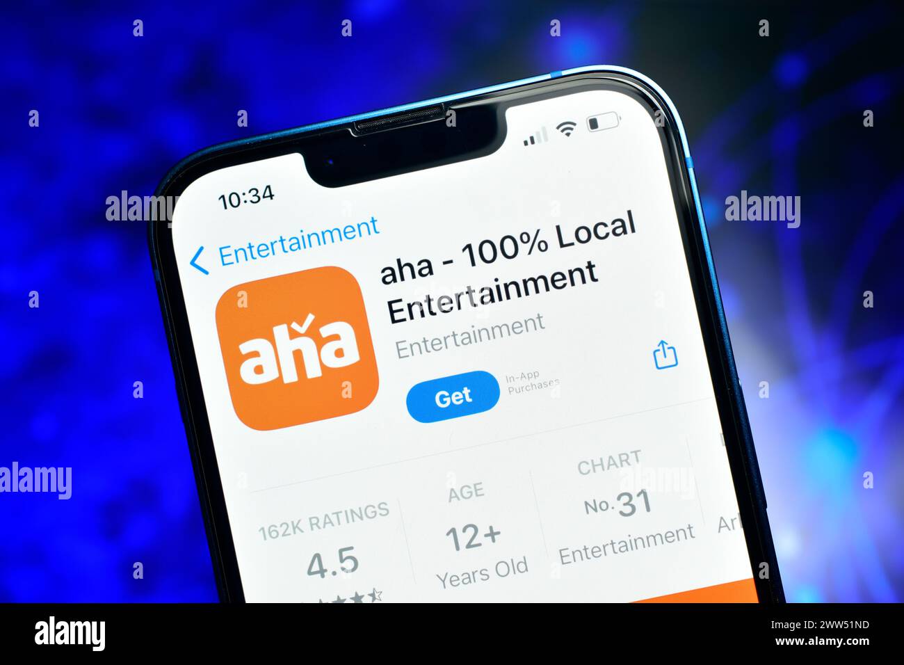 New Delhi, India 20 March 2024:- Aha is ott platform used to watch ...