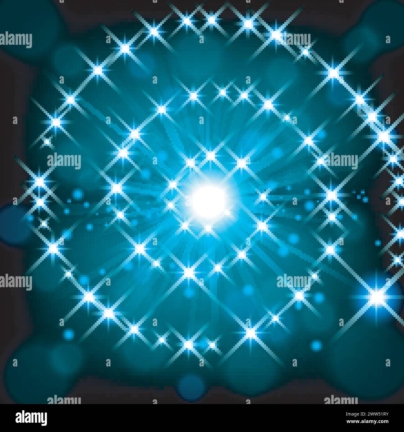 Blue Shine with Sparkle Forming Spiral Background, Vector Illustration ...