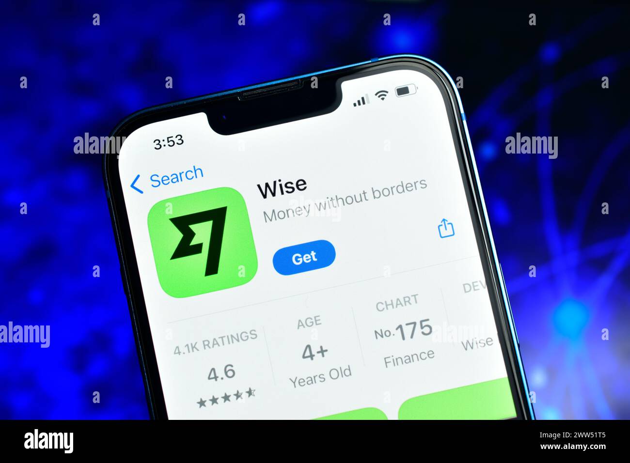 New Delhi, India 20 March 2024:- Wise application used to transfer ...