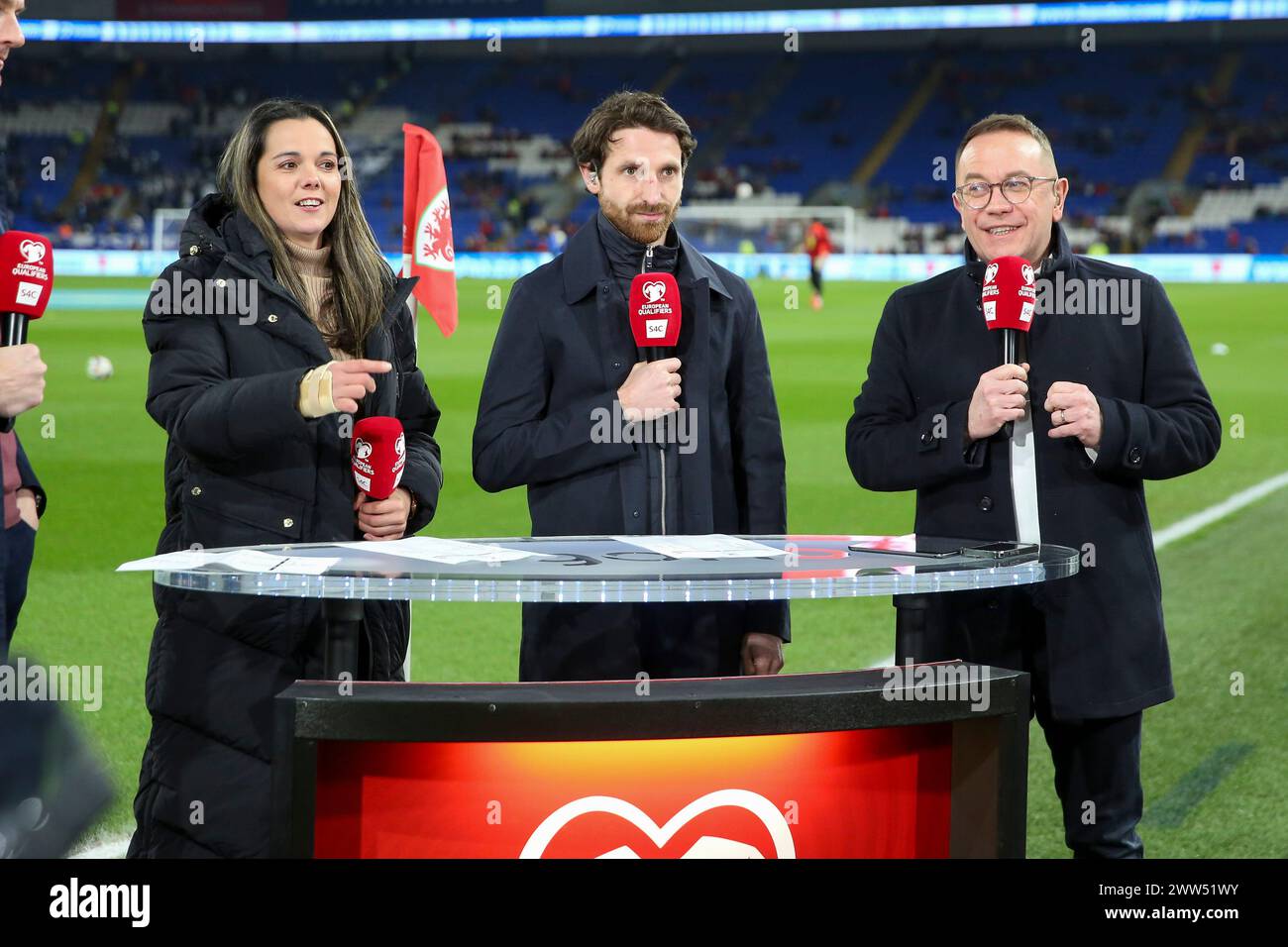 Cardiff, UK. 21st Mar, 2024. Joe Allen, Swansea City football player ...