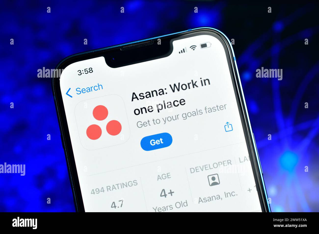 New Delhi, India 20 March 2024:- Asana application on smartphone used ...