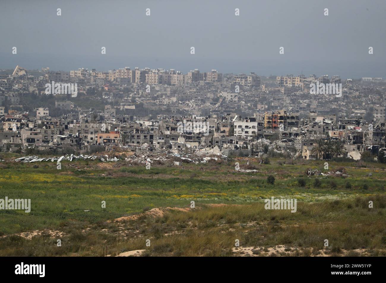 (240321) -- NIR AM, March 21, 2024 (Xinhua) -- Photo taken on March 21 ...