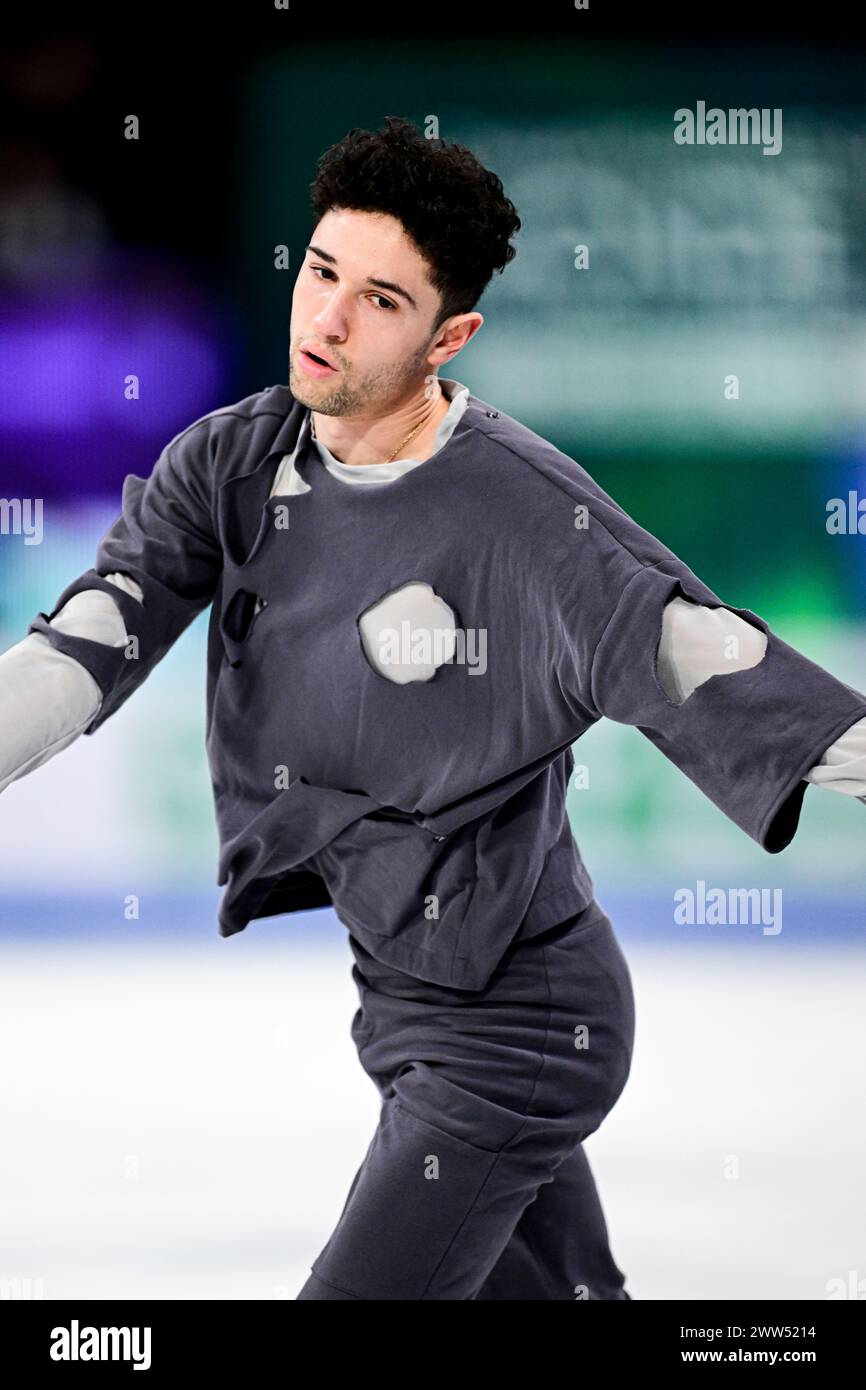 Montreal, Canada. March 21, 2024, Luc ECONOMIDES (FRA), during Men ...