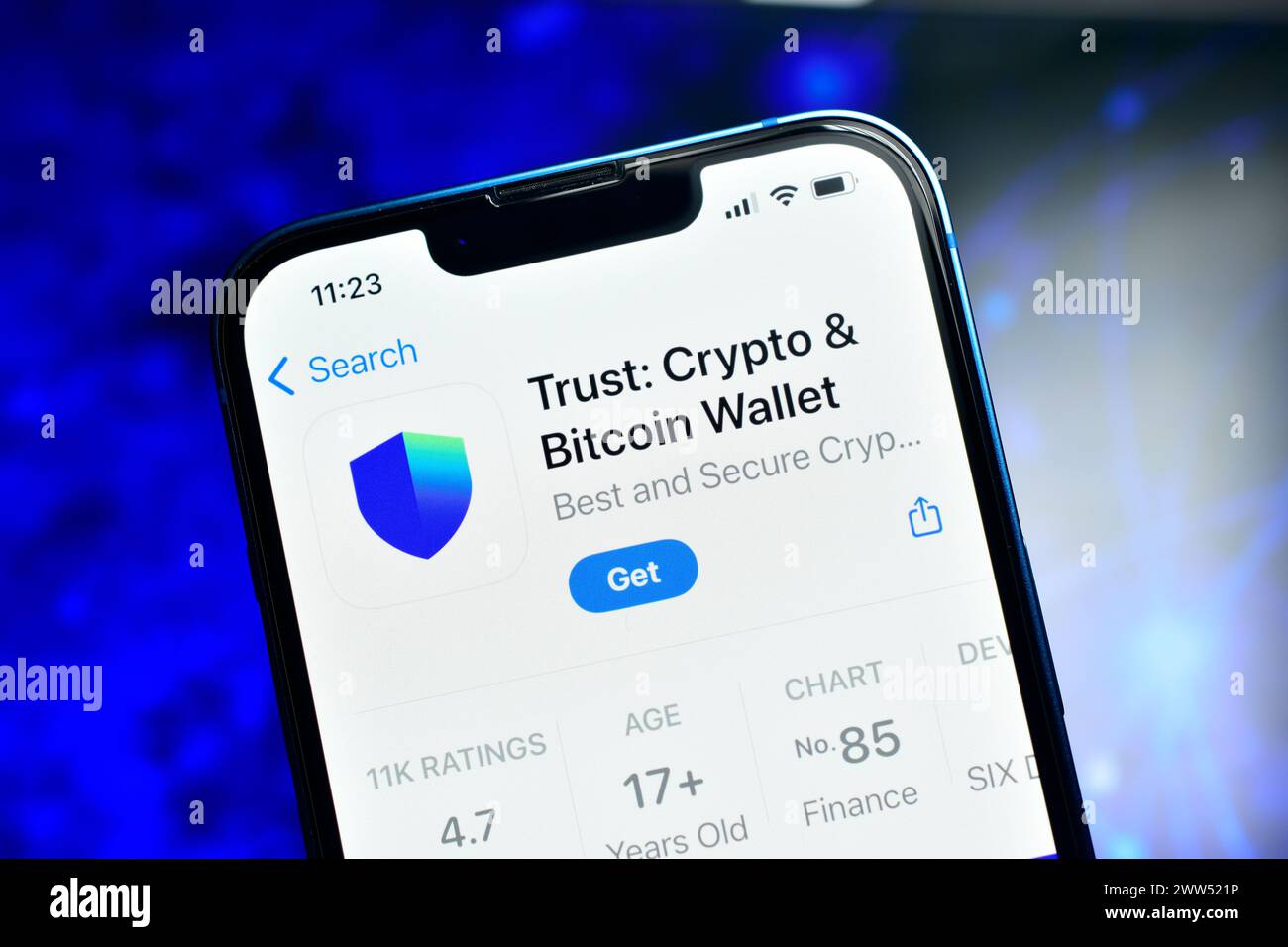 New Delhi, India 20 March 2024:- Trust crypto wallet fo store and ...