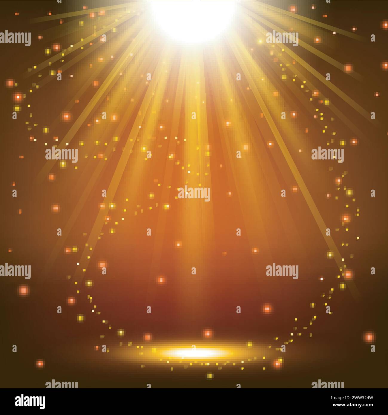 Elegant Lights Shining with Flying Sparks Background, Vector ...