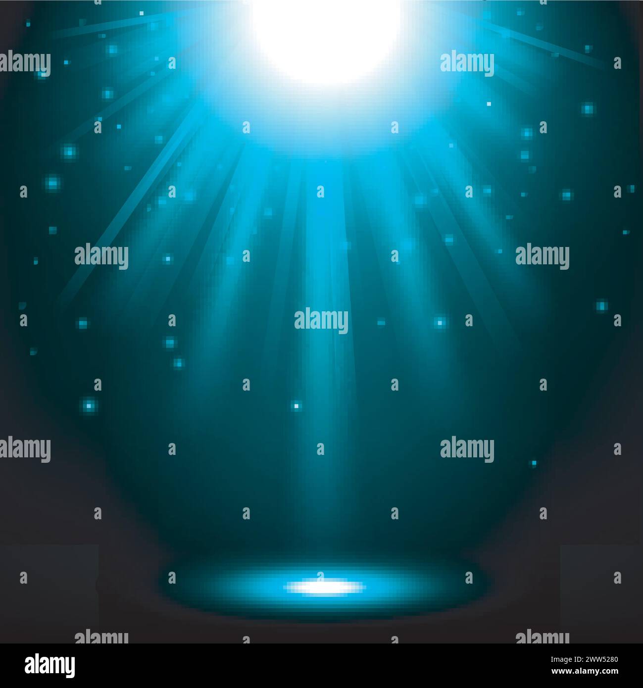 Blue Lights Shining Background, Vector Illustration Stock Vector Image ...