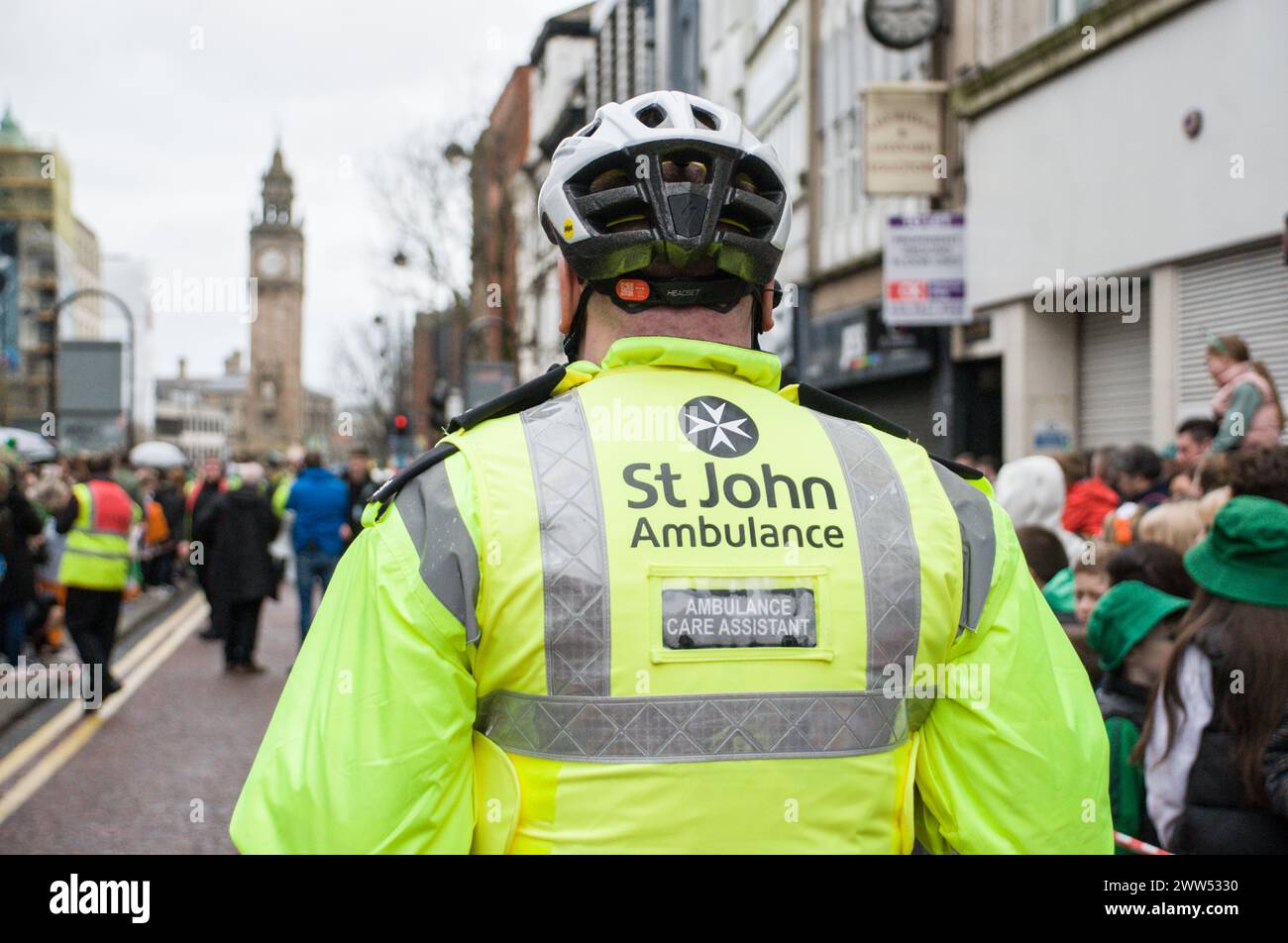 St John Ambulance, Belfast city. Northern Ireland Stock Photo - Alamy