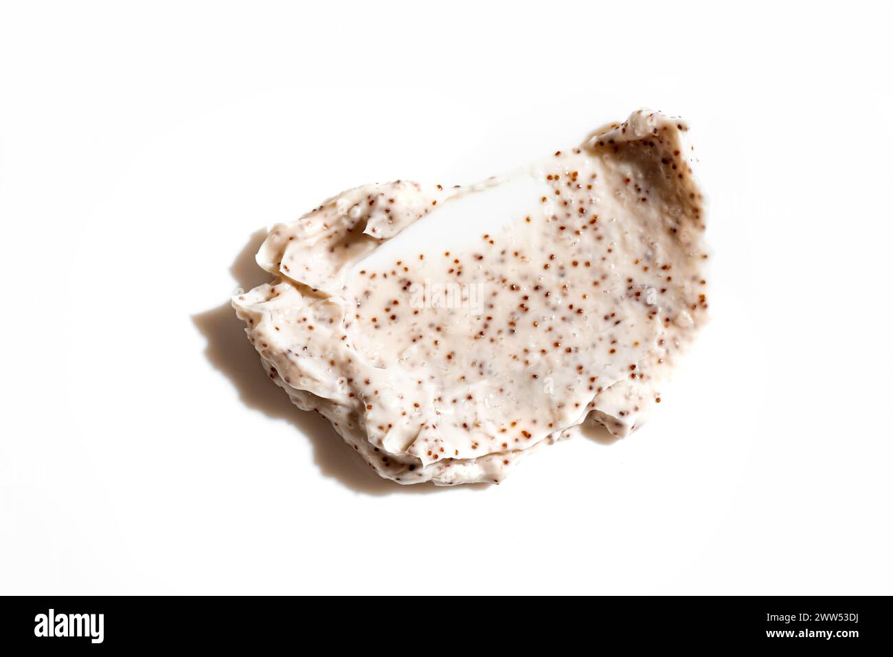 Sample of natural scrub isolated on white background. Peeling cream ...