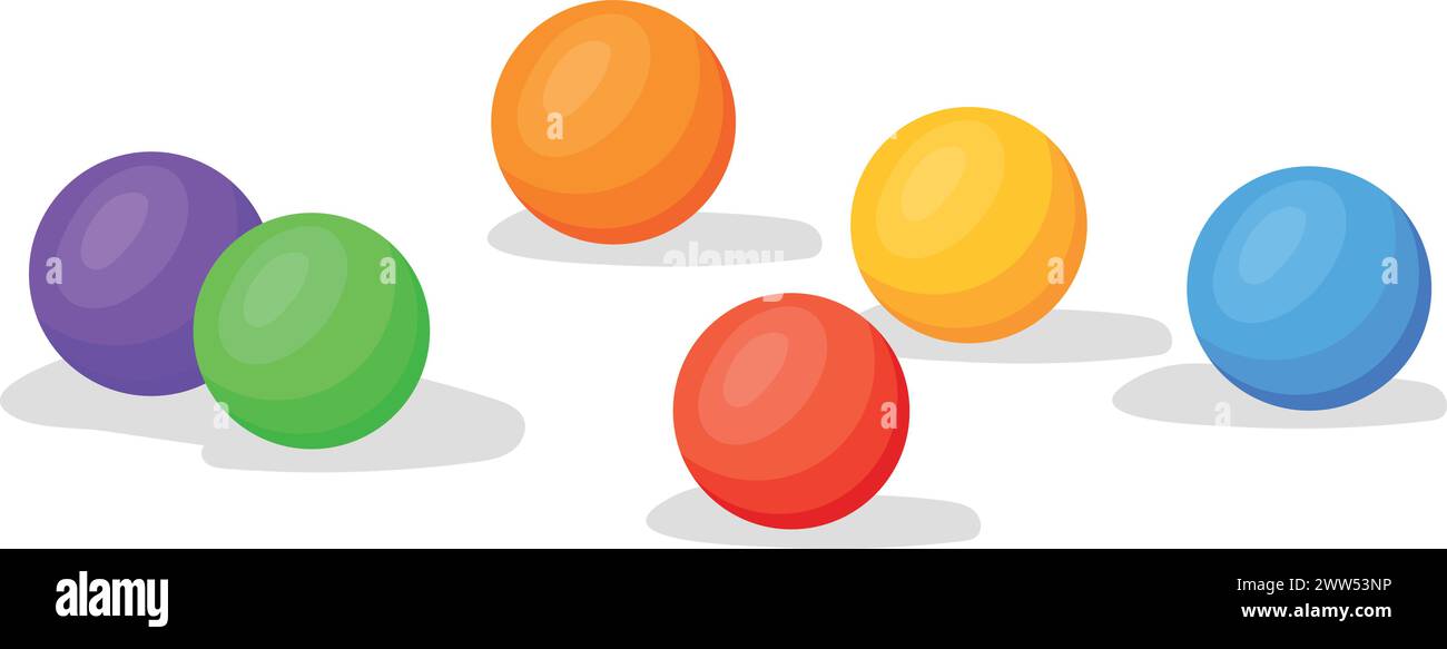 Gum balls. Sweet colorful candies cartoon icon isolated on white ...