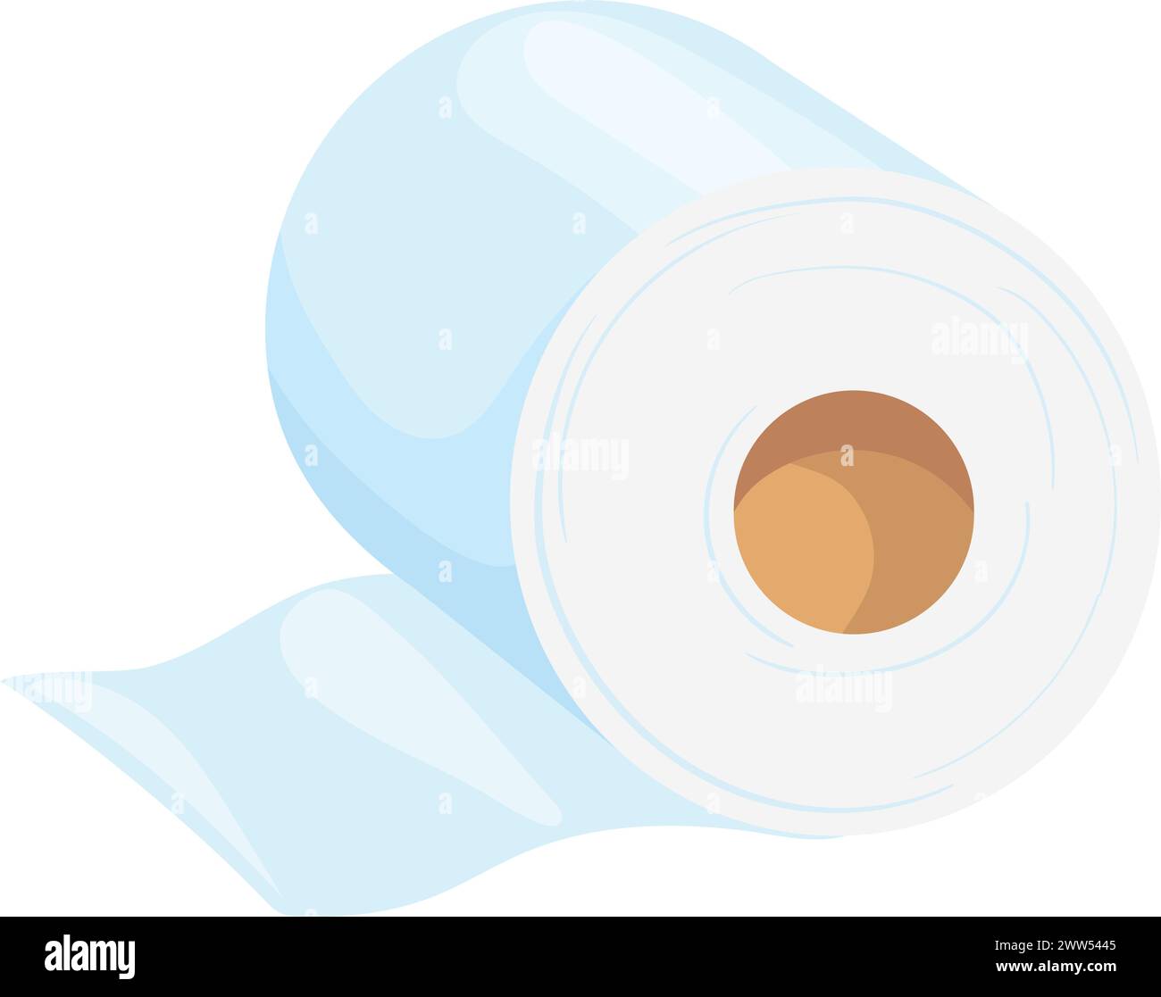 Toilet paper roll. Sanitary wc sheet icon isolated on white background ...