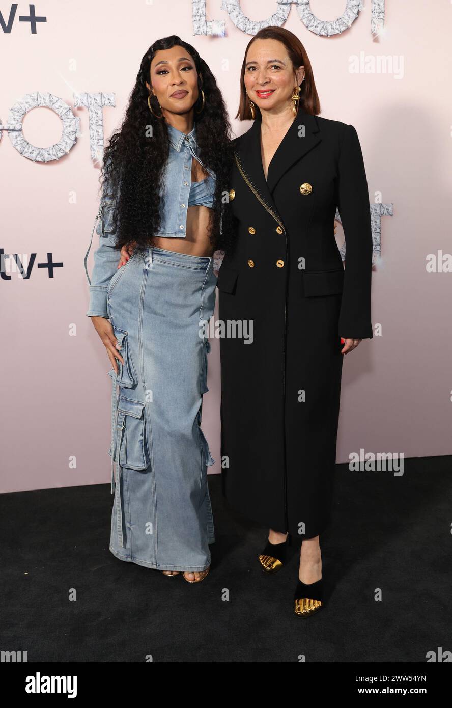 West Hollywood, Ca. 21st Mar, 2024. Michaela Ja Rodriguez, Maya Rudolph ...