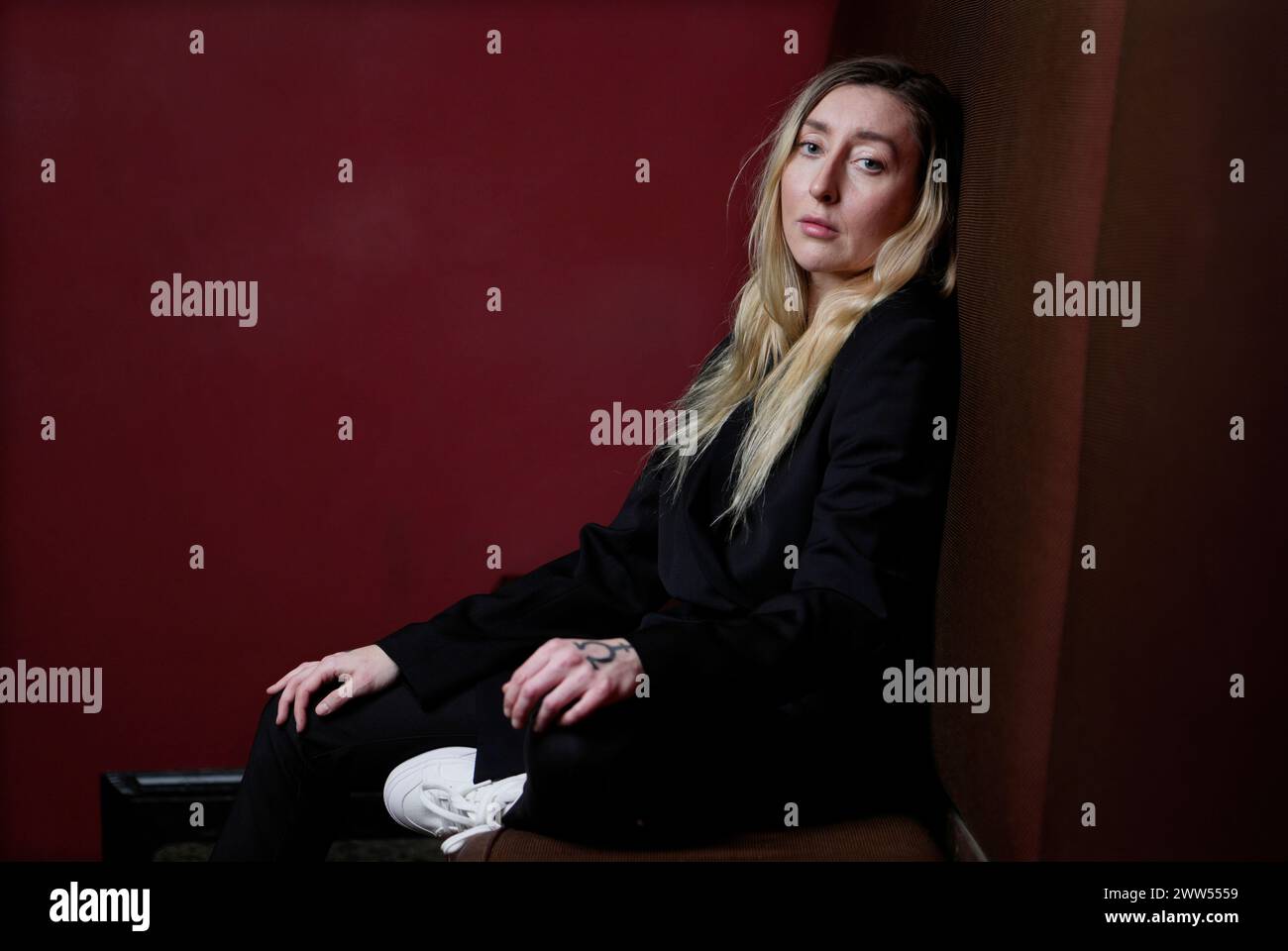 Singer/songwriter Kristin Hayter poses for a portrait before a concert ...
