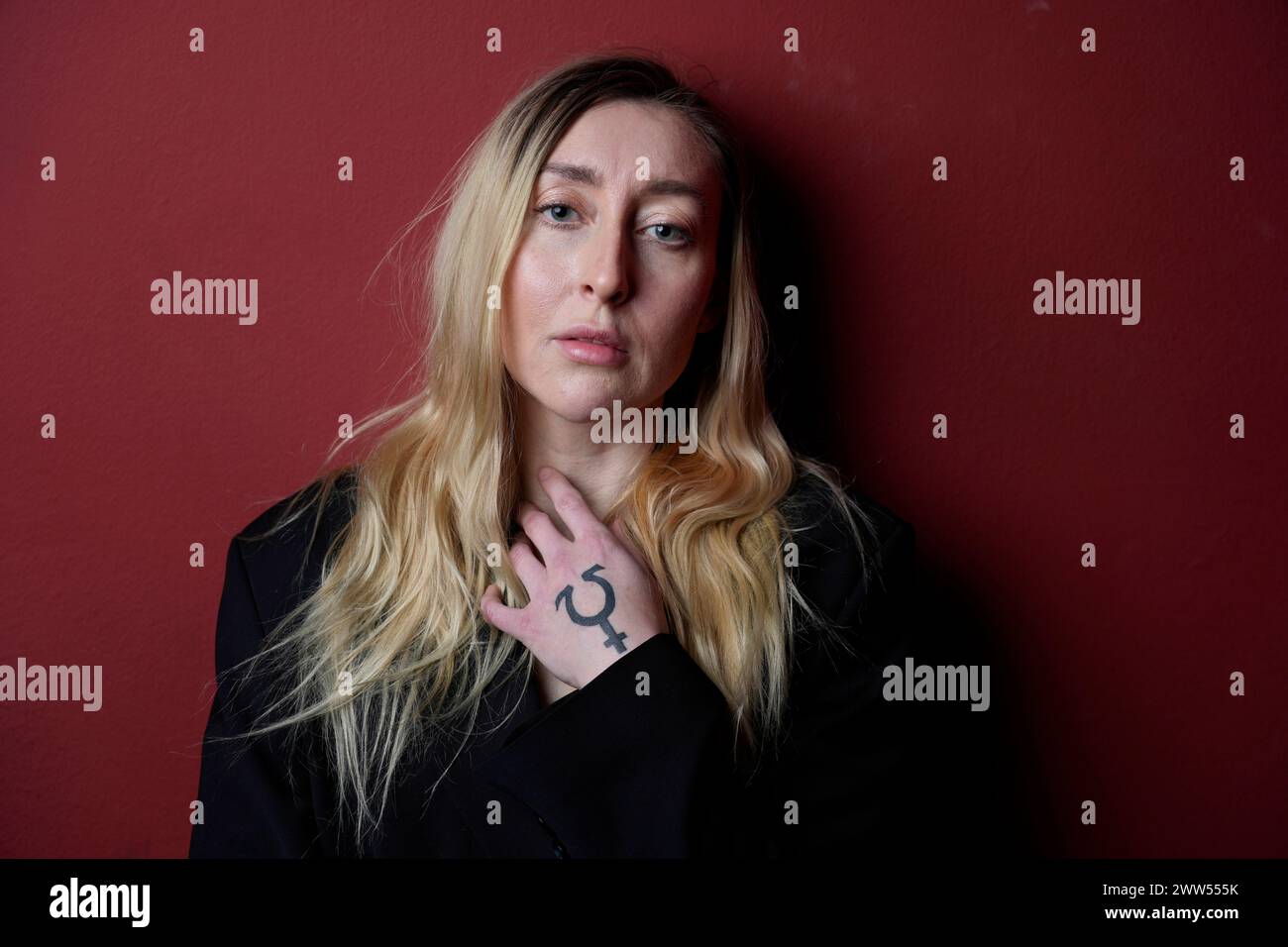 Singer/songwriter Kristin Hayter poses for a portrait before a concert ...