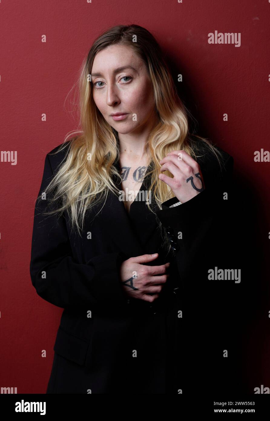 Singer/songwriter Kristin Hayter poses for a portrait before a concert ...