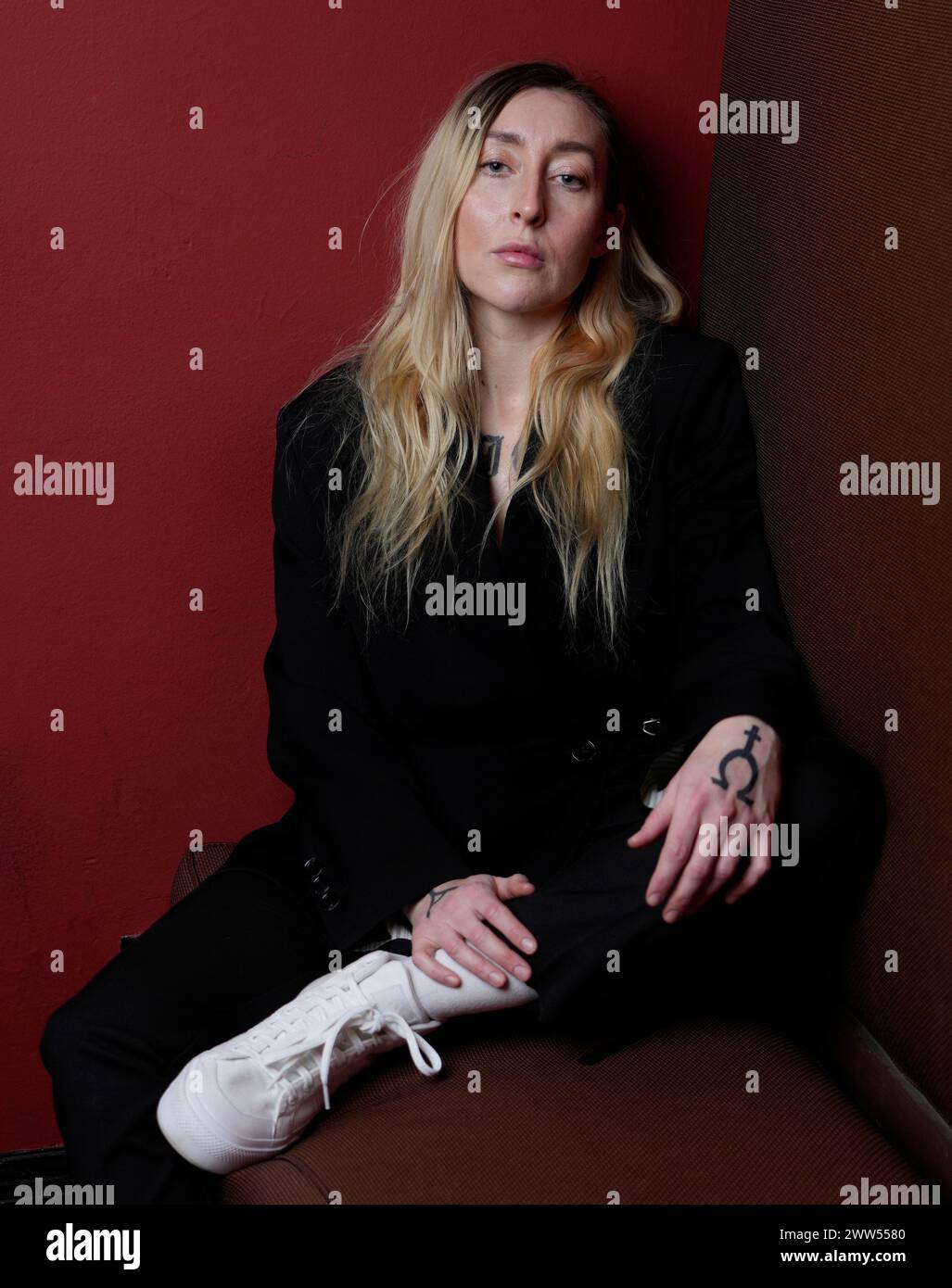 Singer/songwriter Kristin Hayter poses for a portrait before a concert ...