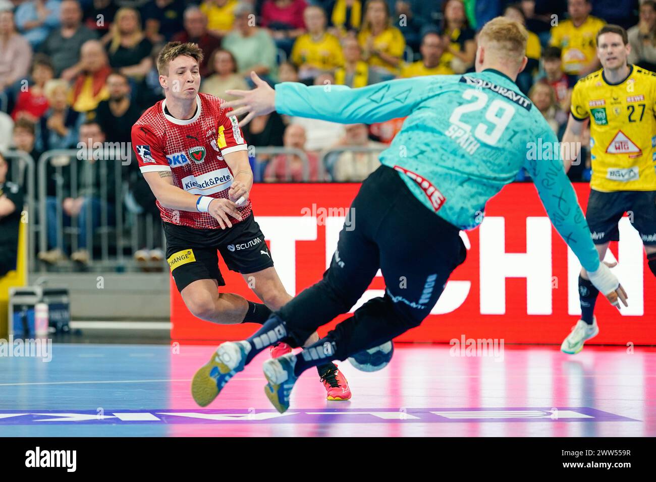 Mannheim, Germany. 21st Mar, 2024. Handball: Bundesliga, Rhein-Neckar ...