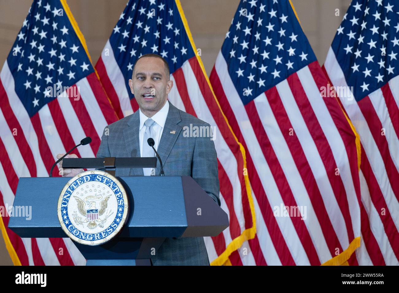 United States House Minority Leader Hakeem Jeffries (Democrat of New ...