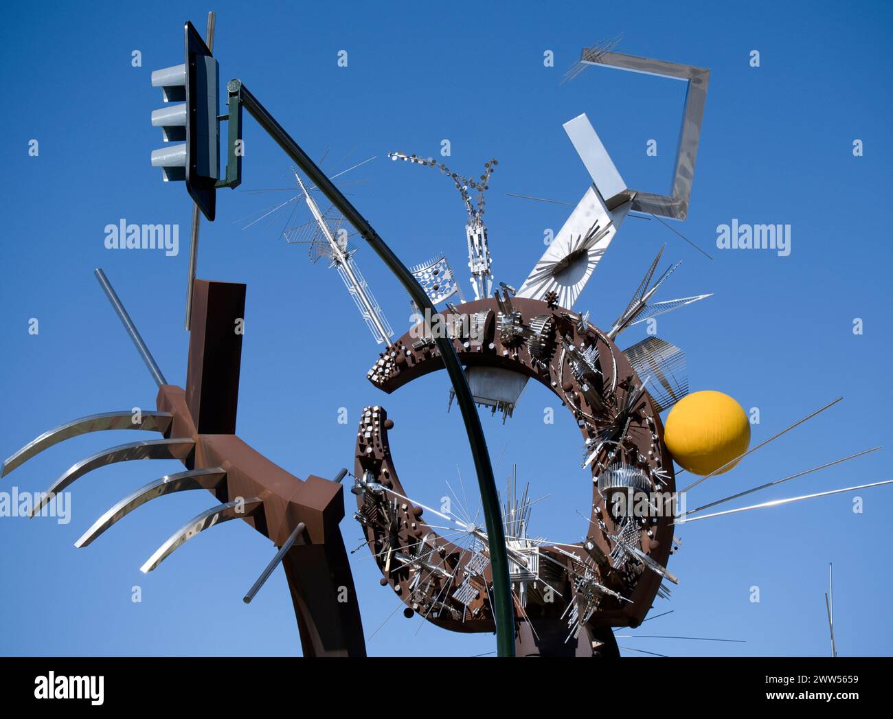 Original metal artwork Stock Photo - Alamy