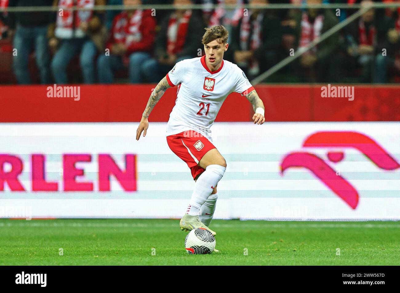 Polska, Estonia. 2024 Mar, 21. N/z Nicola Zalewski Foto Pawel ...