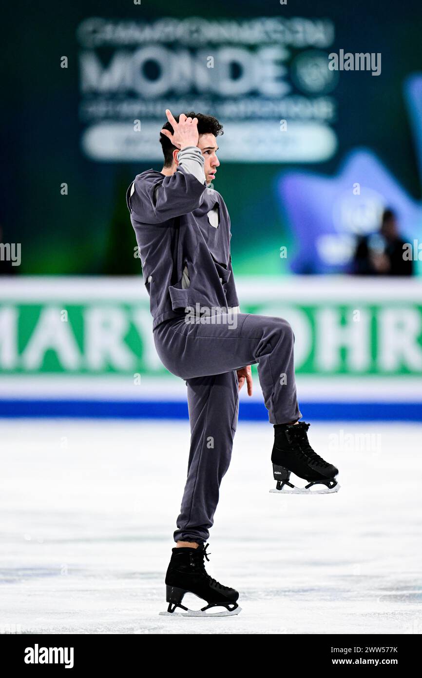 Montreal, Canada. March 21, 2024, Luc ECONOMIDES (FRA), during Men ...