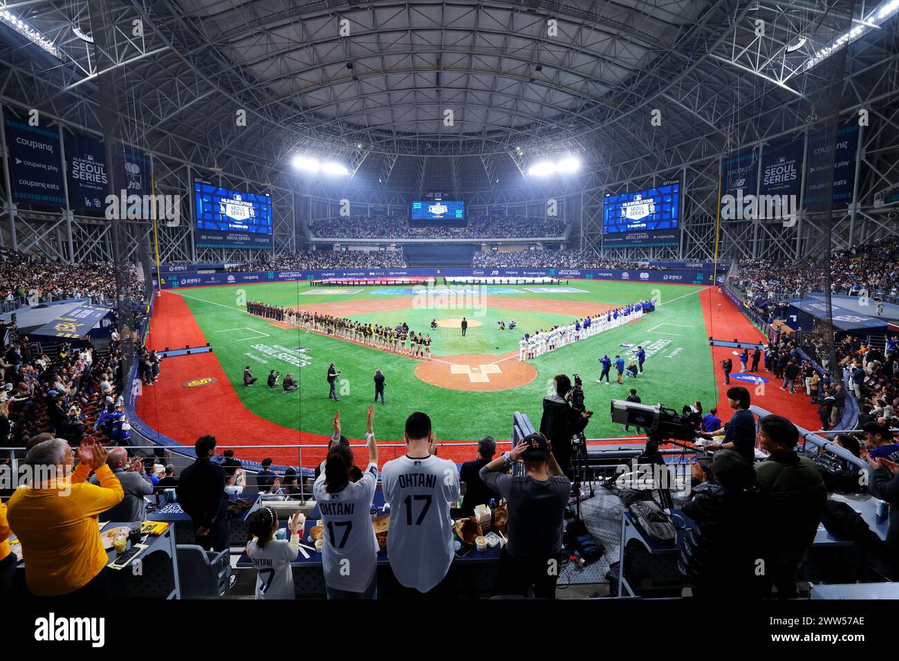 Gocheok Sky Dome, Seoul, South Korea. 21st Mar, 2024. General view, MARCH 21, 2024 - Baseball ...