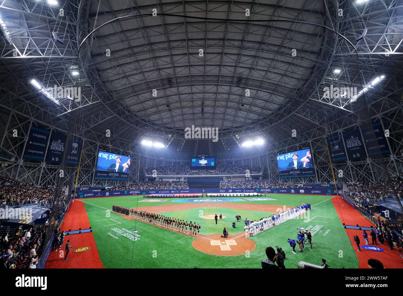 Gocheok Sky Dome, Seoul, South Korea. 21st Mar, 2024. General view, MARCH 21, 2024 - Baseball ...