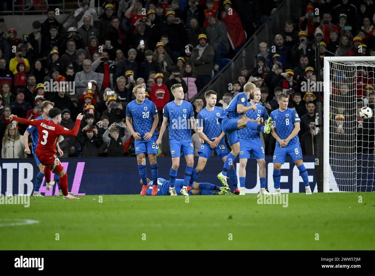 Neco Williams of Wales (3) scores 2-0 during the UEFA European ...