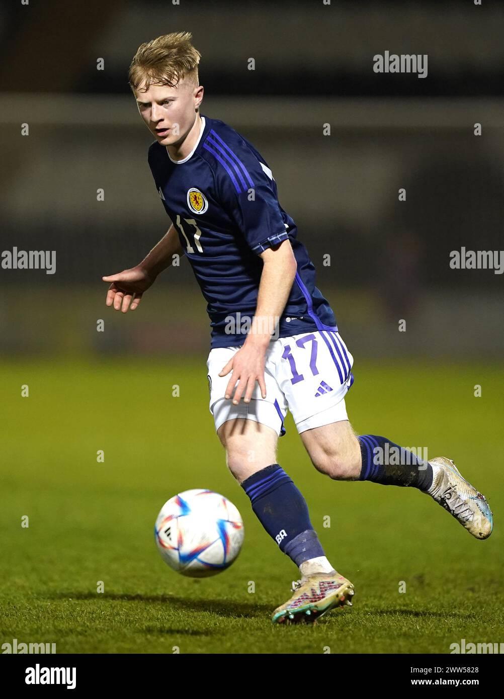 Scotland's Lyall Cameron in action during the UEFA Euro U21 ...