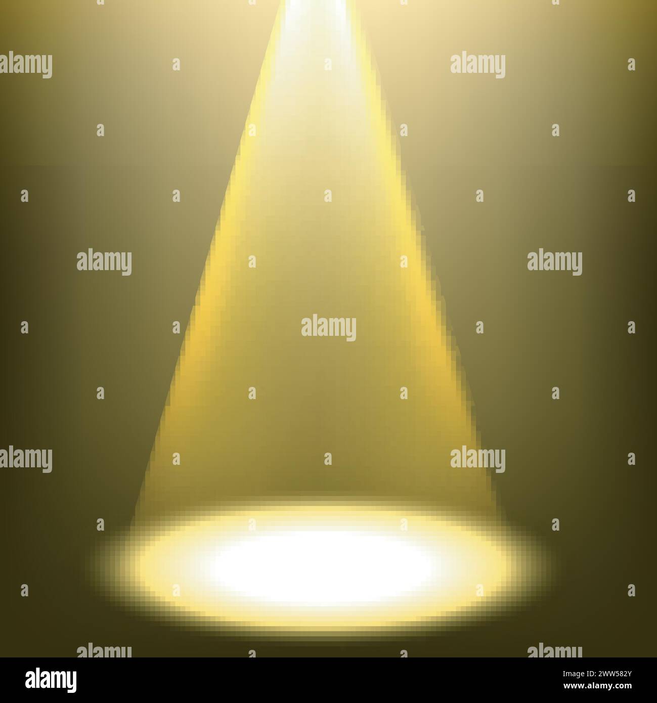 Gold Spotlight Shining, Vector Illustration Stock Vector Image & Art ...