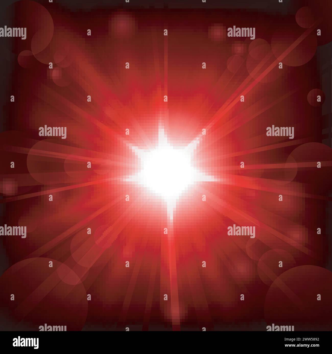 Red Shine with Lens Flare Background, Vector Illustration Stock Vector ...
