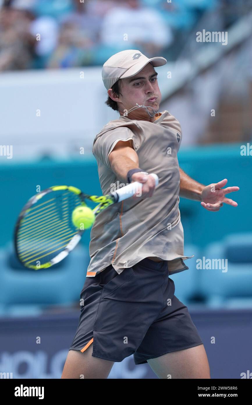 Miami, Florida, USA. 21st Mar, 2024. Adam Walton (Australia) his a ...