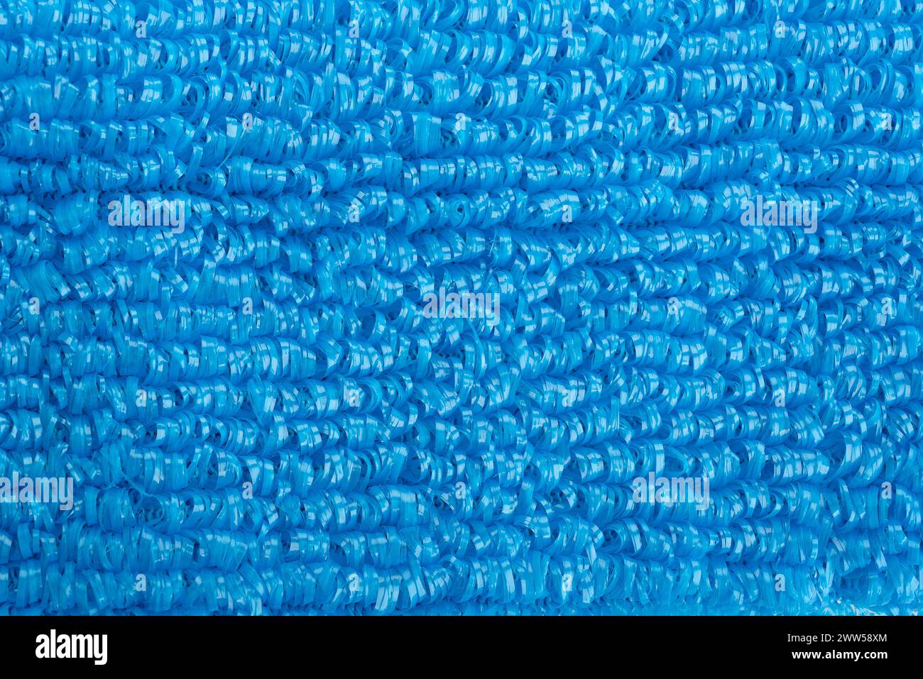 Full surface frame of a loofah knitted from polypropylene yarns ...